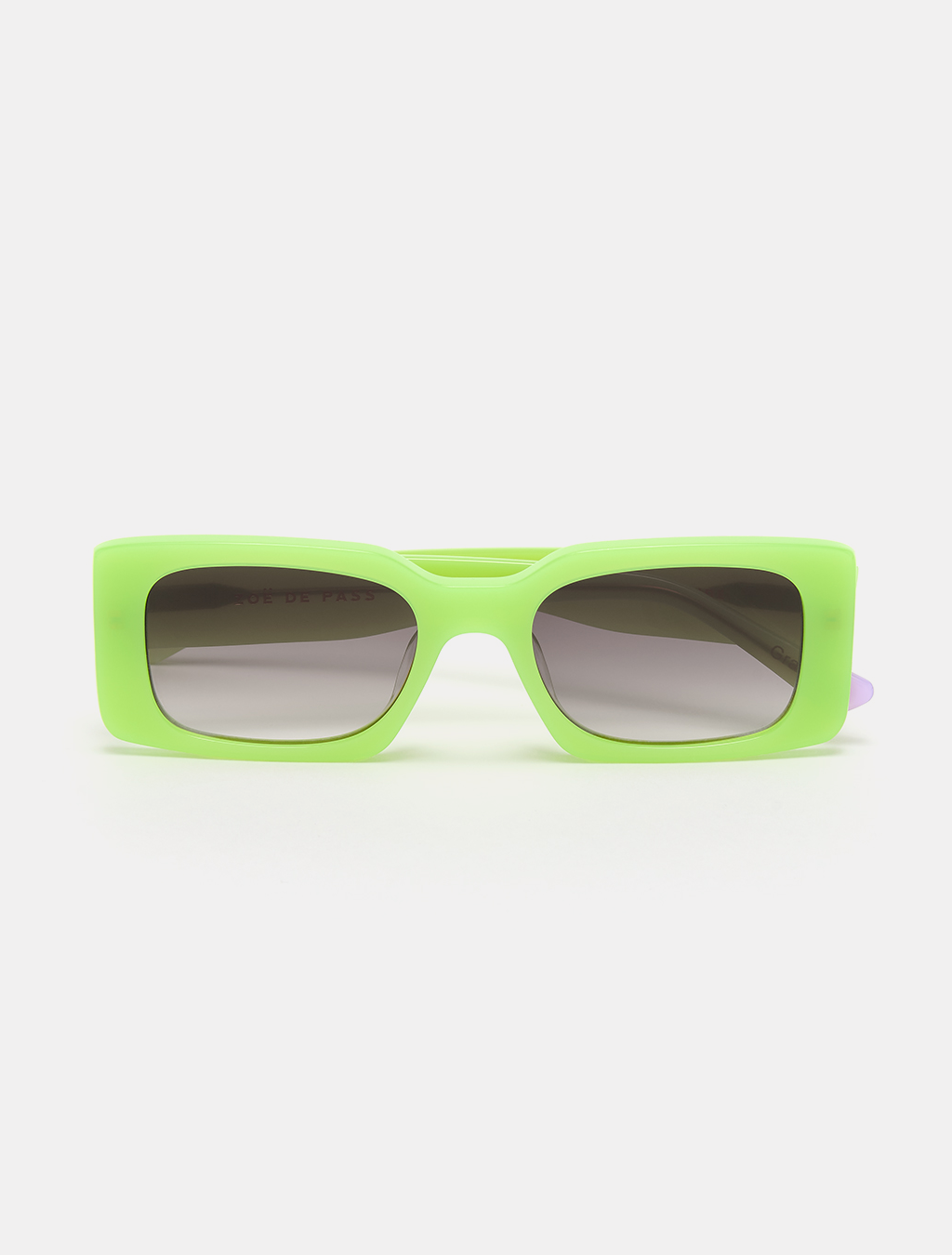 Neon Yellow Sunglasses | Rectangle Acetate | Zoe de Pass Eyewear ...